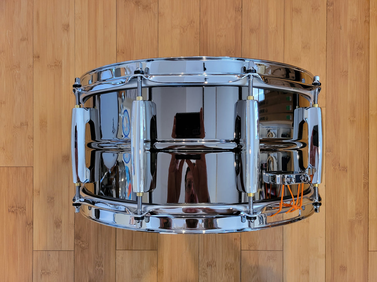Snares - Pearl 6.5x14 Sensitone Heritage Black Nickel Over Brass Snare ...